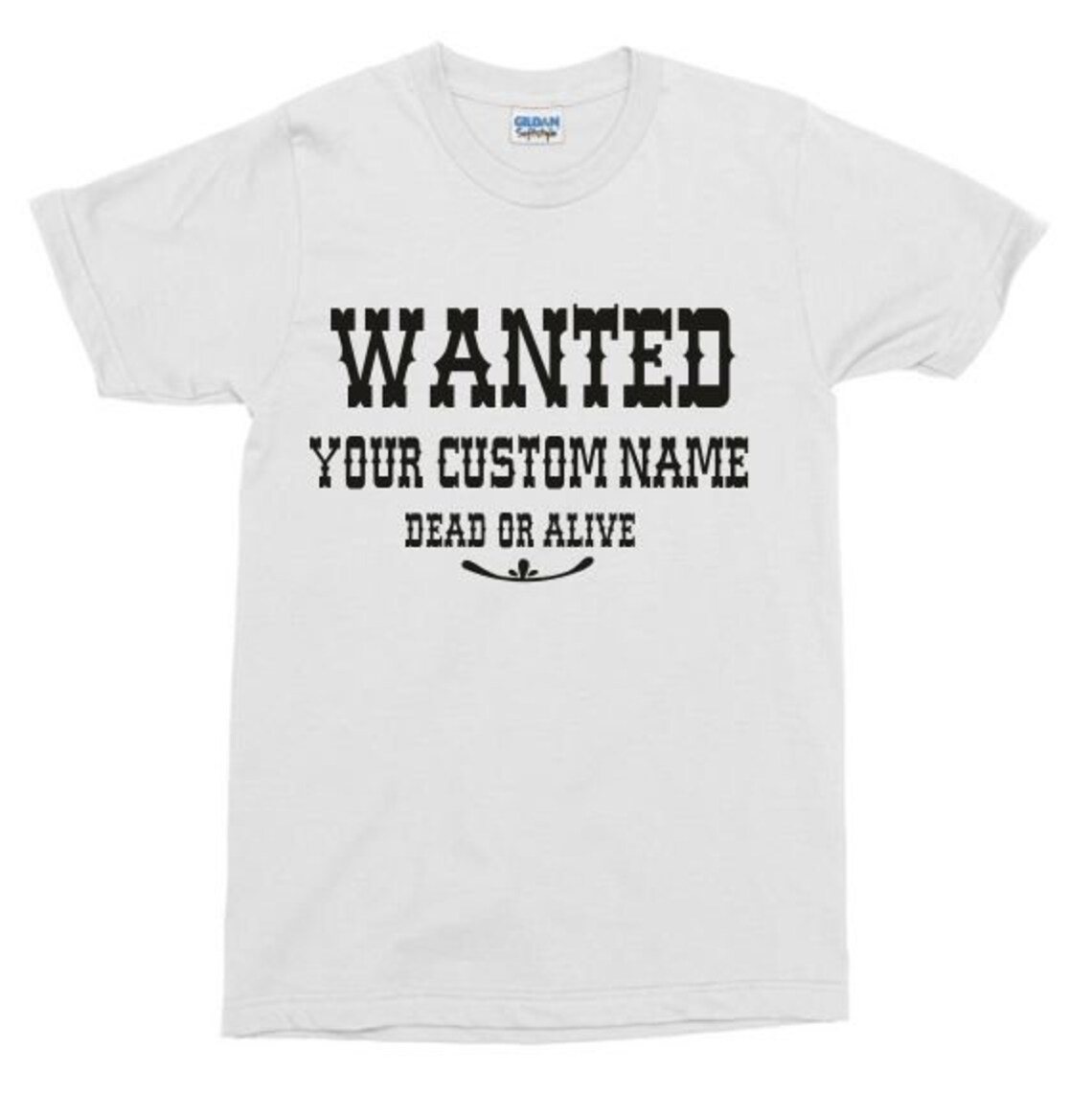 Personalised Custom Printed 'wanted Poster' T-shirt - Etsy