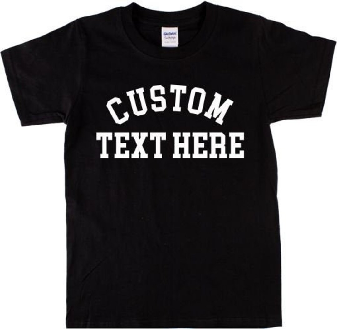 Custom Printed College Style T-shirt Personalised Retro - Etsy