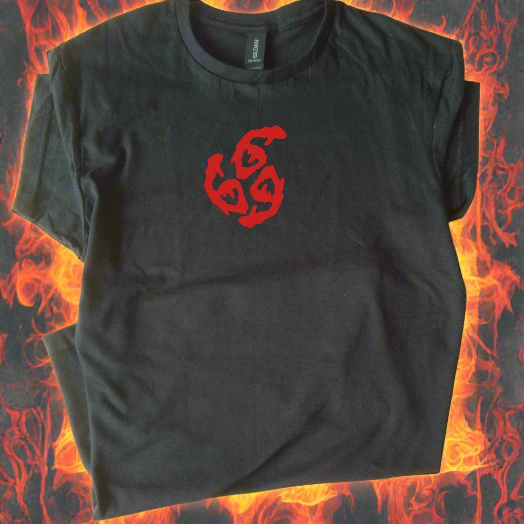 666 Symbol T-shirt - Omen, Mark of the Beast, Various Colours - Etsy
