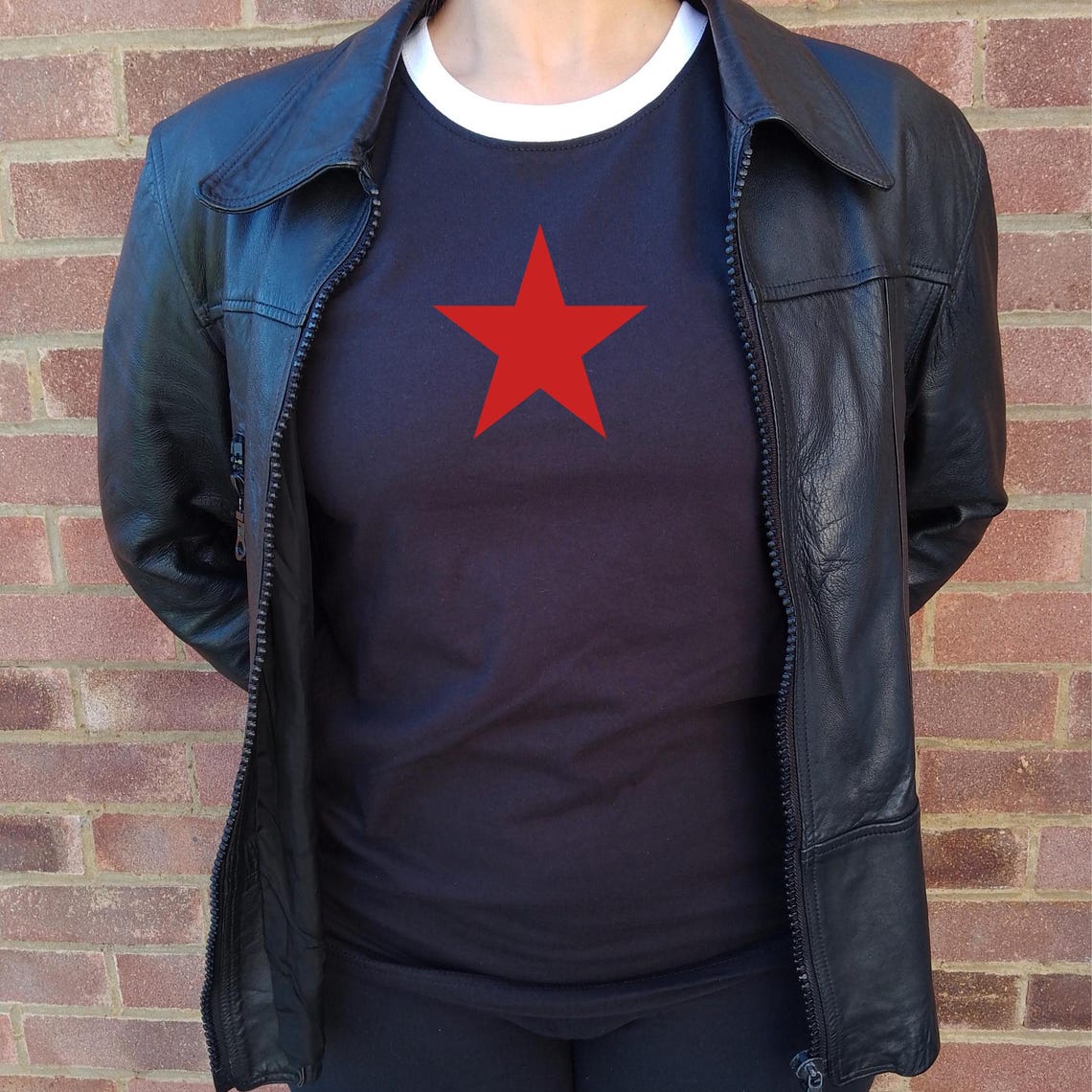 Red Star Ringer T-shirt - Glam, 70's Retro, Indie, S-XXL - Etsy