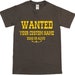 Personalised Custom Printed 'wanted Poster' T-shirt Cowboy, Western ...