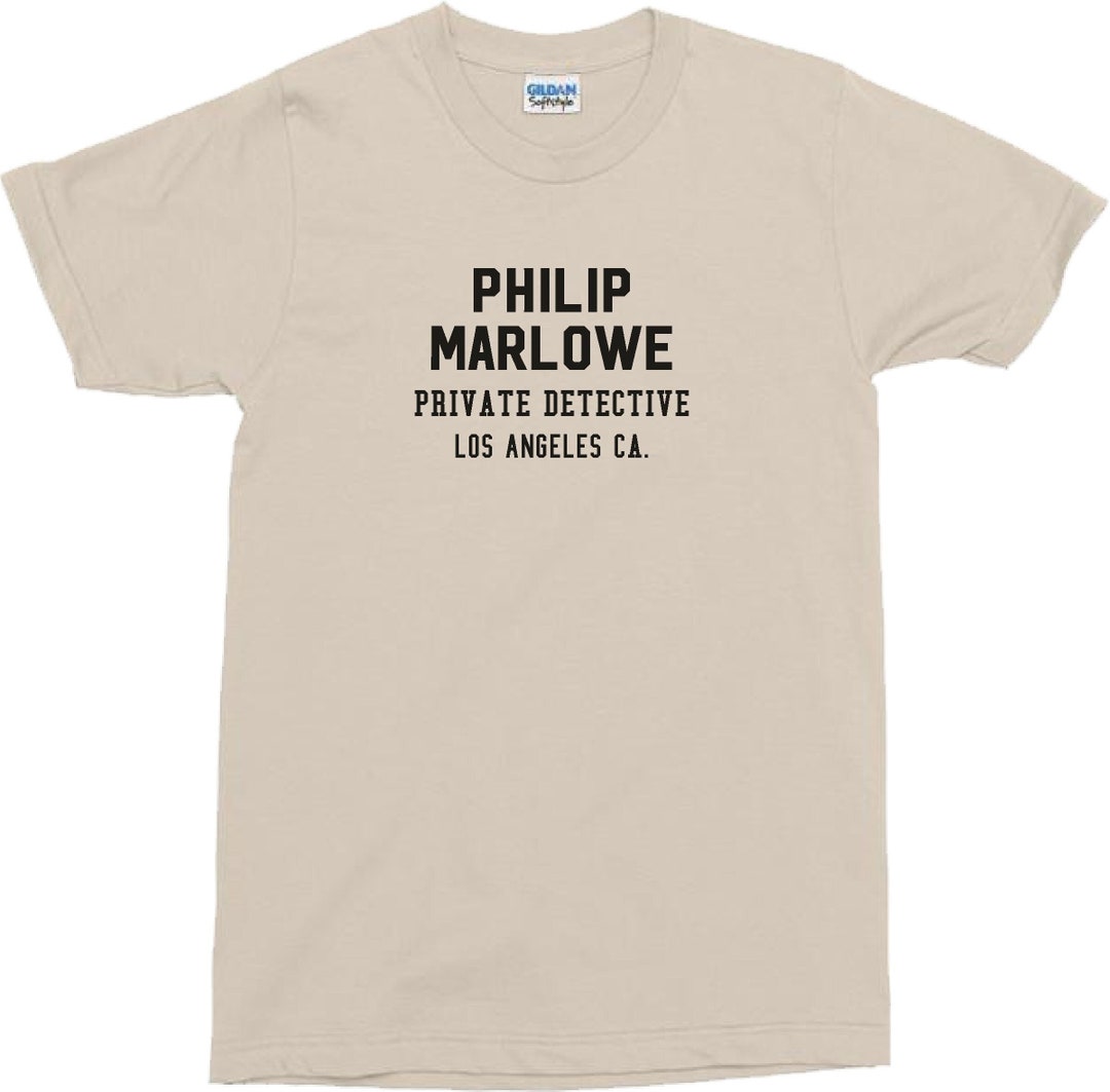 Philip Marlowe T-shirt - Detective, Hard Boiled Literature, Raymond ...