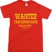 Personalised Custom Printed 'wanted Poster' T-shirt Cowboy, Western ...