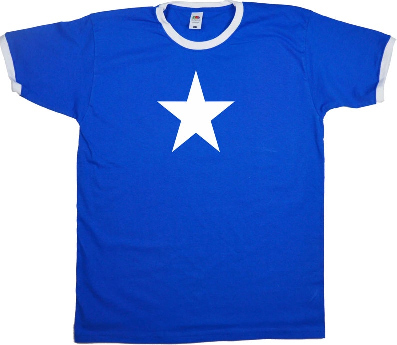 Star Ringer T-shirt - Glam, 70's Retro, Indie, Various Colours - Etsy