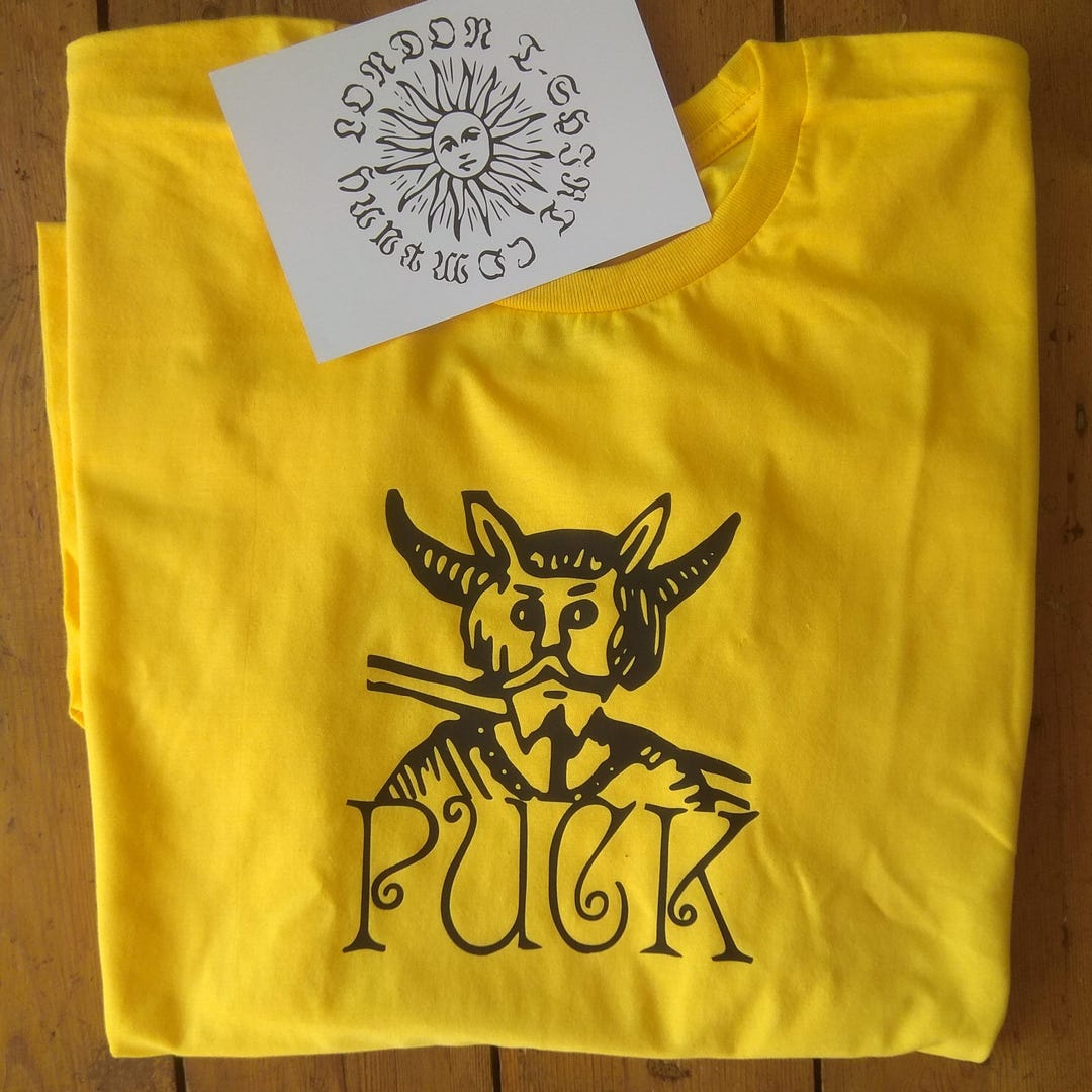 Puck T-shirt - English Folklore, Goodfellows, Various Colours - Etsy