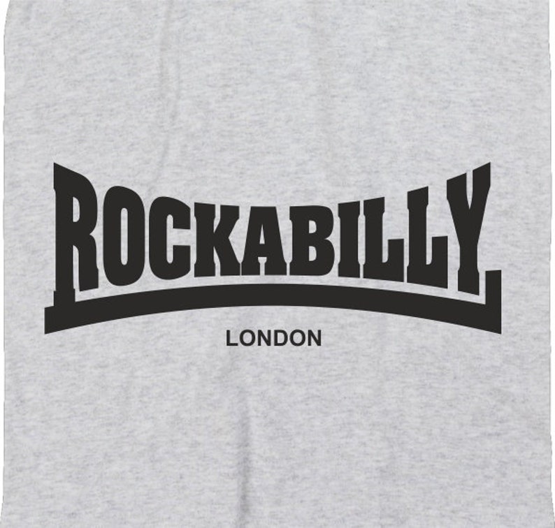 Rockabilly Logo T-shirt 'custom Town Name' - Etsy