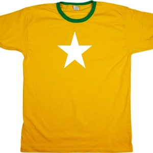 Star Ringer T-shirt - Glam, 70's Retro, Indie, Various Colours - Etsy