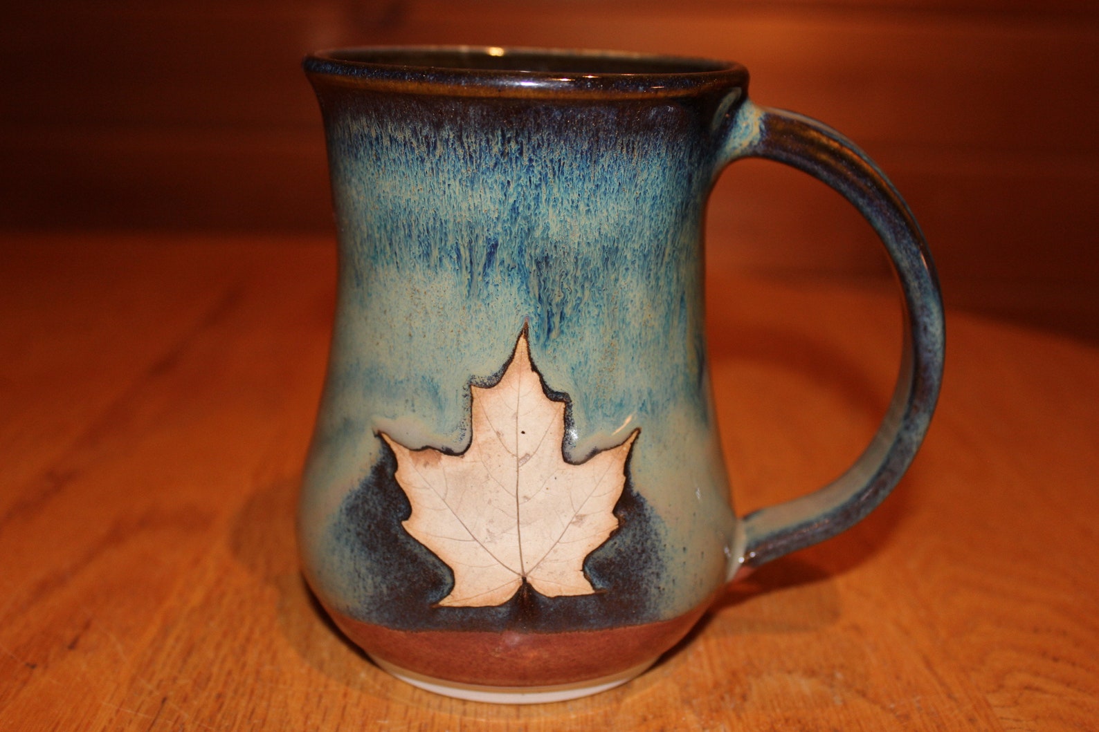 Pottery Maple Leaf Mug ... Made in Vermont | Etsy
