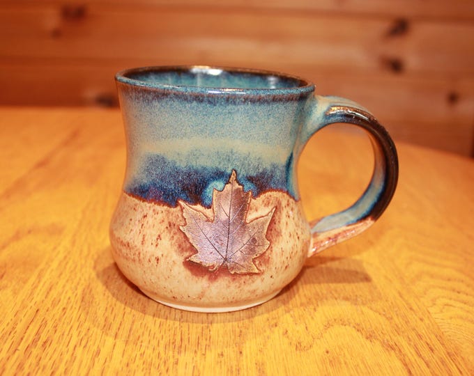 Pottery Maple Leaf Mug ... Made in Vermont - Etsy