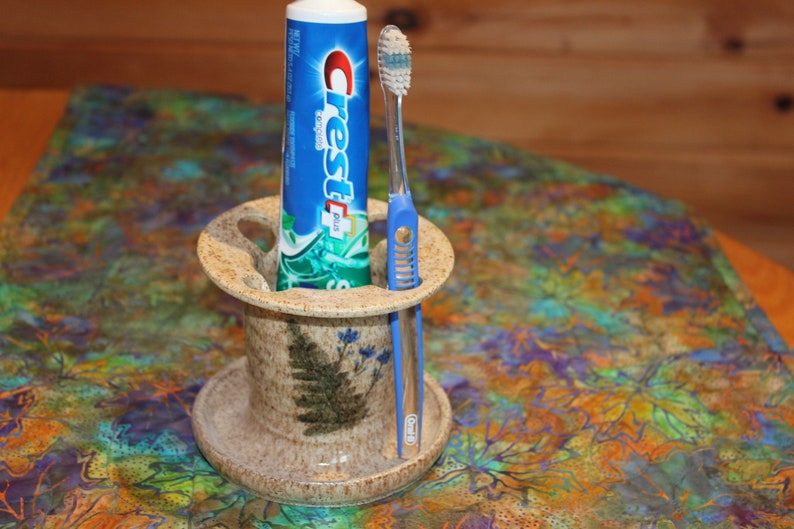 Pottery Wild Flower Toothbrush Holder - Etsy