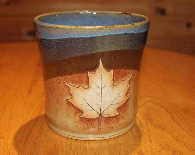Pottery Maple Leaf Utensil Crock - Etsy
