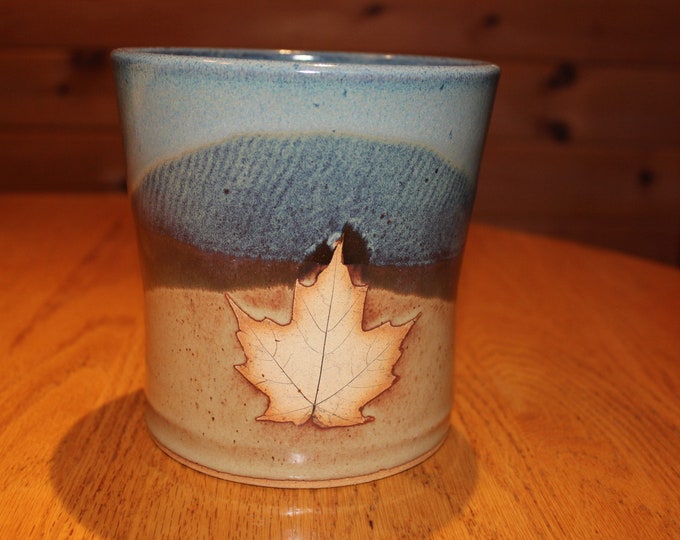 Pottery Maple Leaf Utensil Crock - Etsy