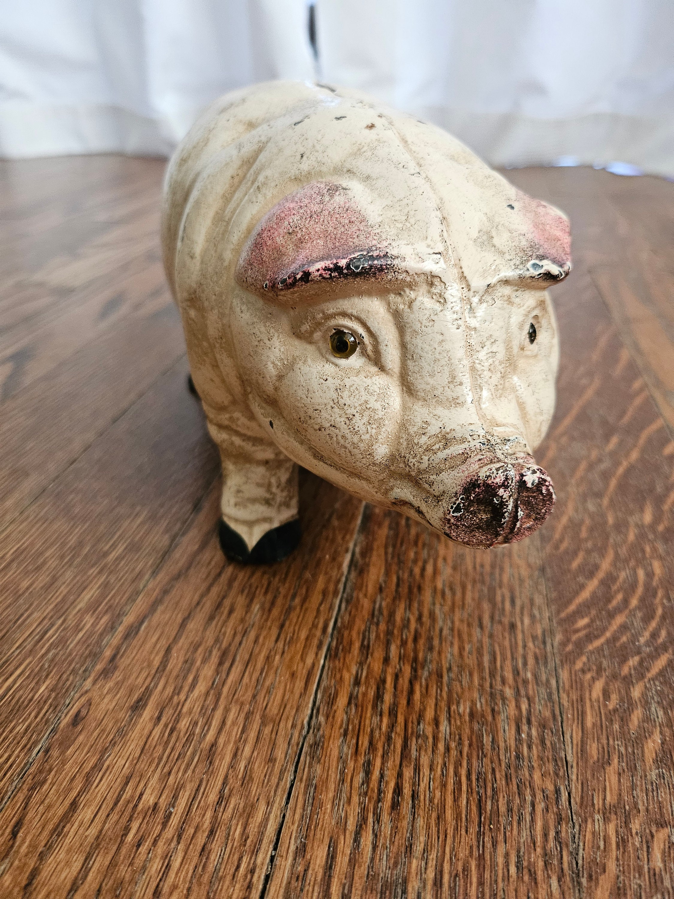 Antique Cast Iron Piggy Bank - Etsy
