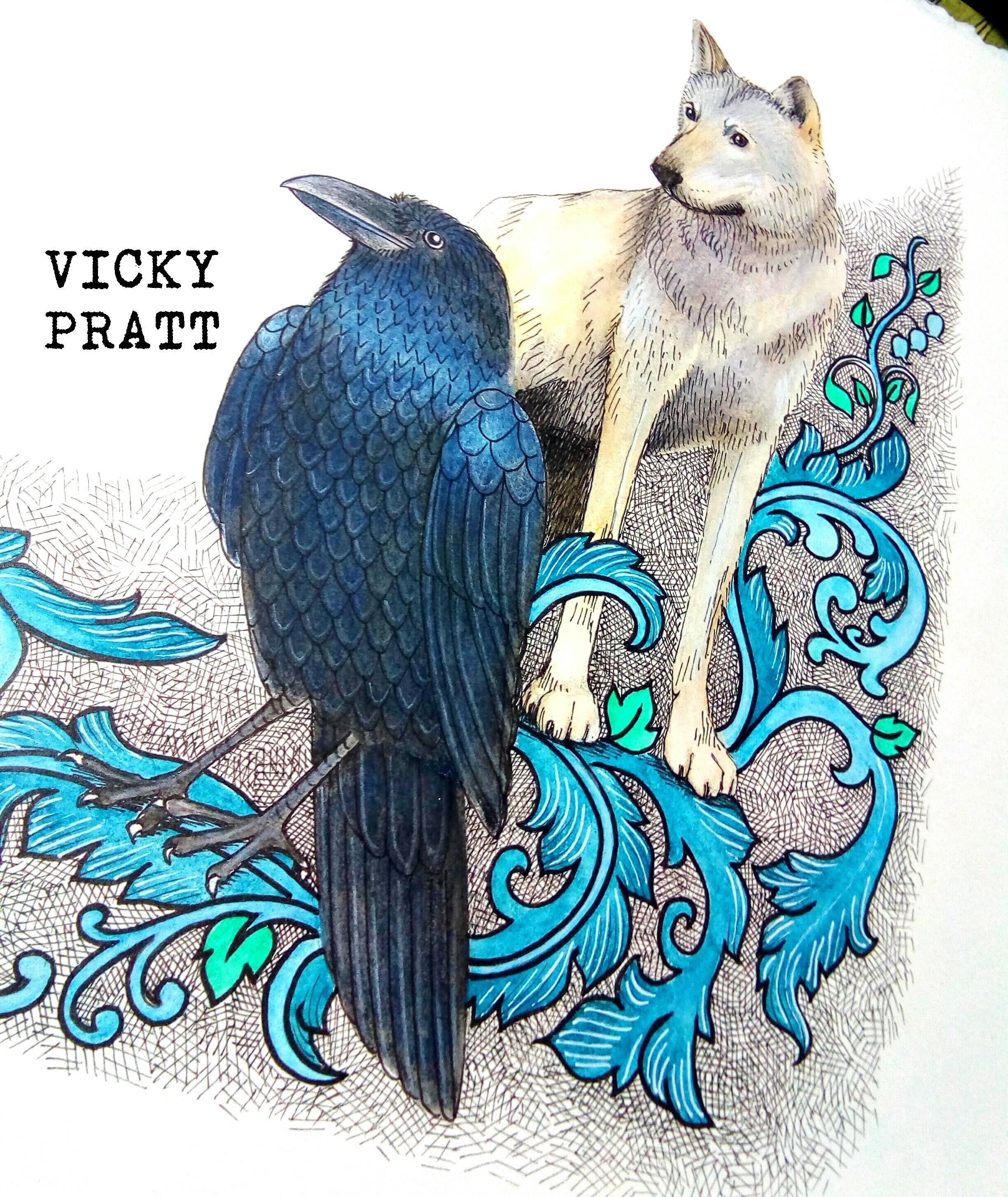 Wolf and Crow. Soul Wolf Journey Quote CARD - Etsy