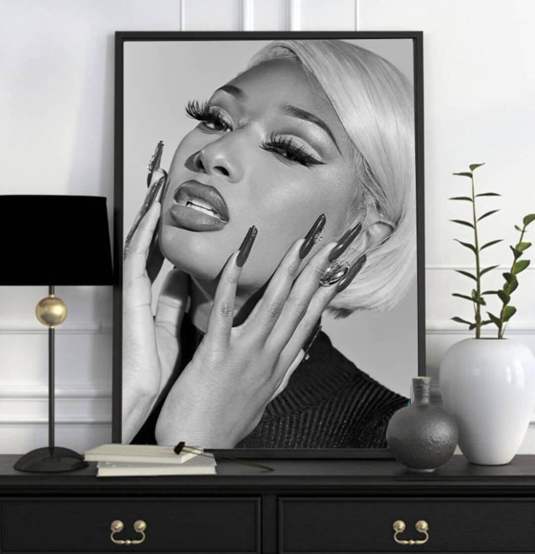 Megan Thee Stallion Canvas Poster Megan Thee Stallion No - Etsy
