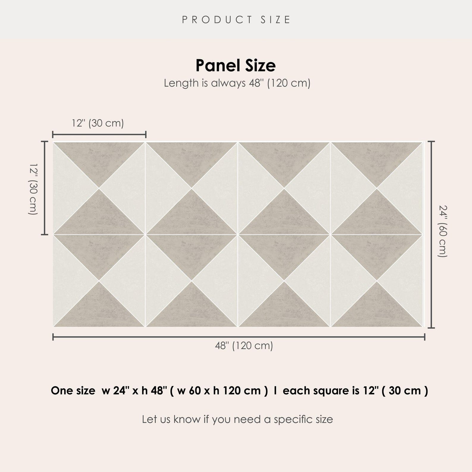 Sand Beige Checkerboard Vinyl Tiles – Vintage Cottage Diagonal Diamond ...