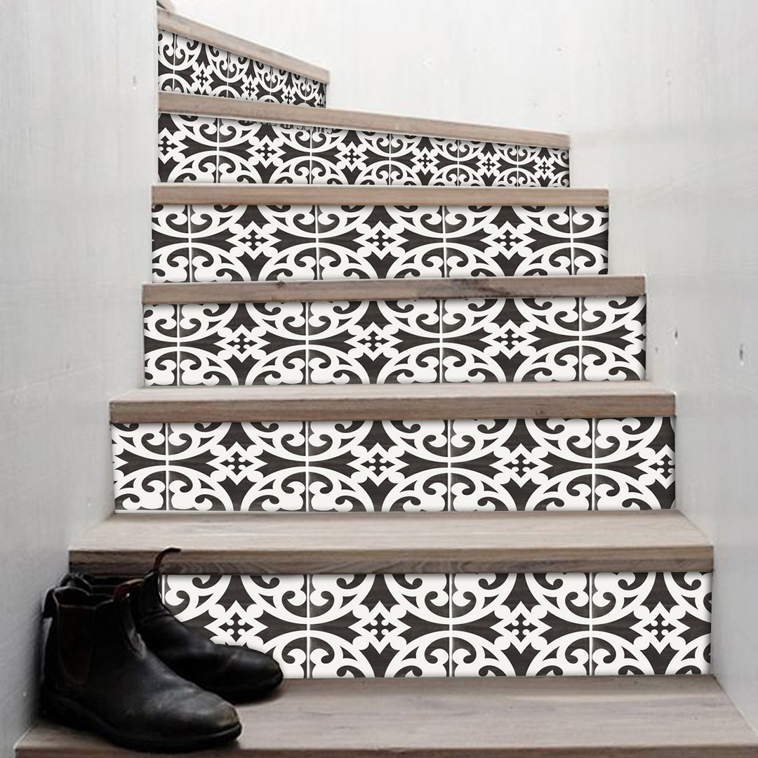 Stair Riser Stickers - Removable Stair Riser Tile Decals - Citadel Pack ...