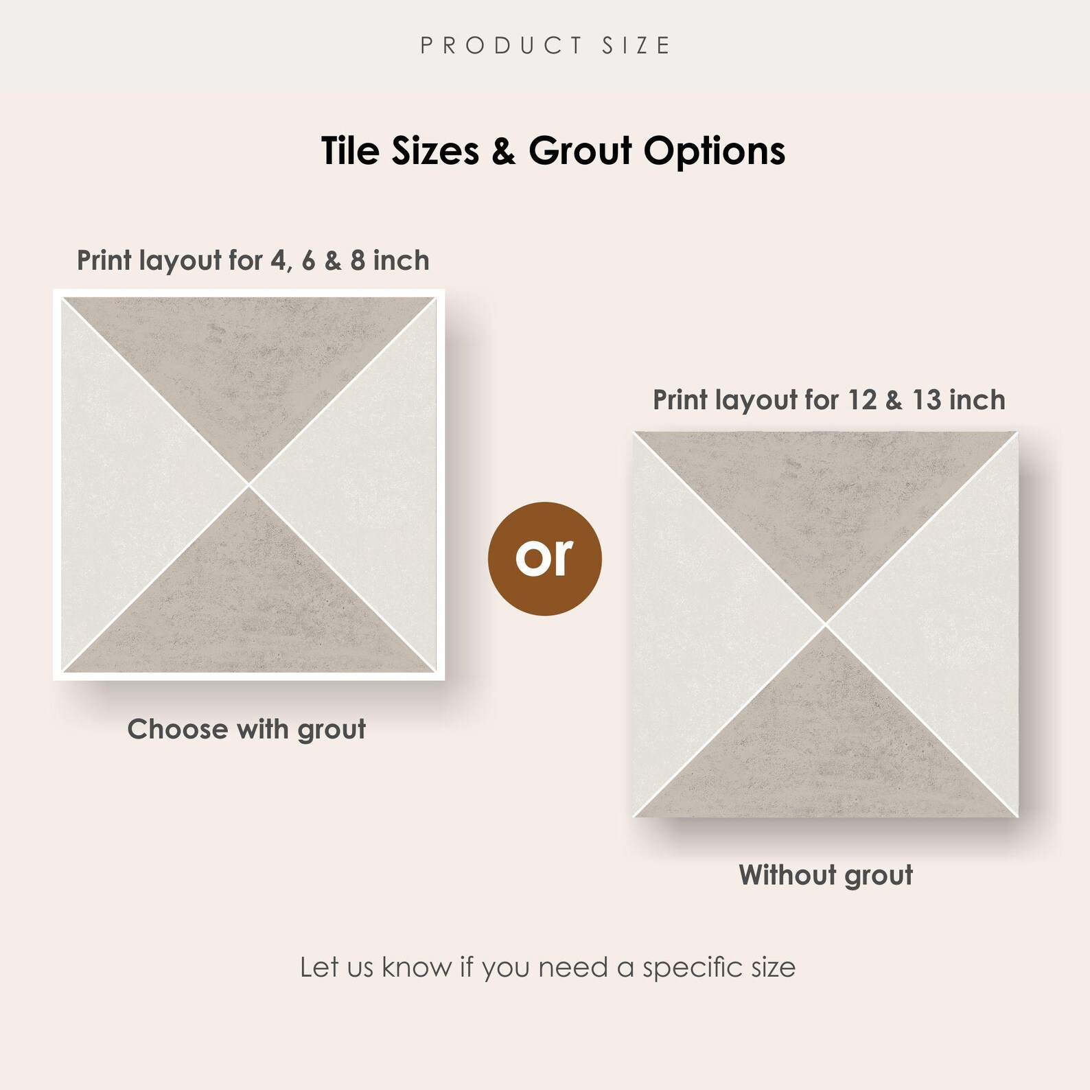Sand Beige Checkerboard Vinyl Tiles – Vintage Cottage Diagonal Diamond ...