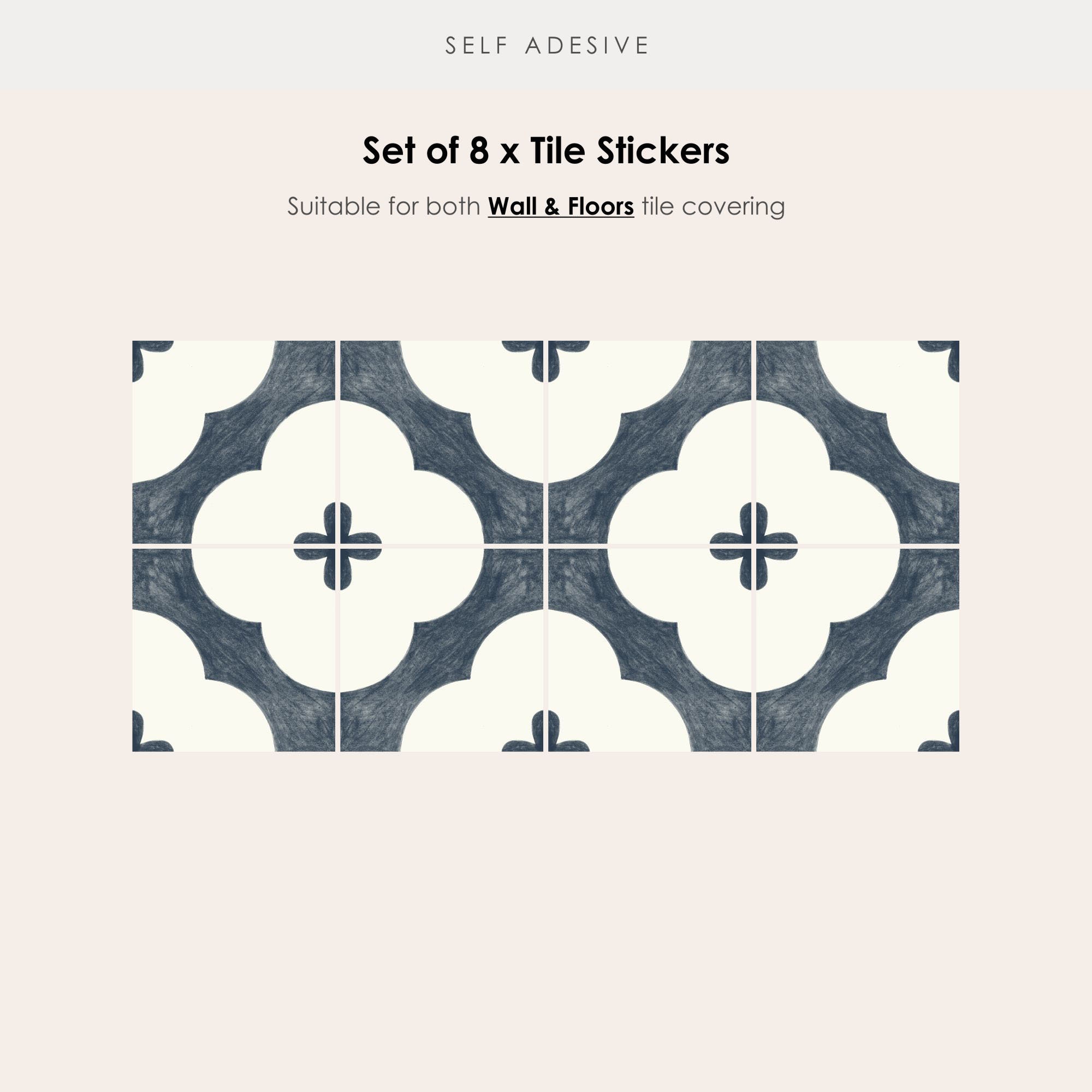 Quadrostyle Tile Stickers - Tiles for Kitchen/bathroom Back Splash ...