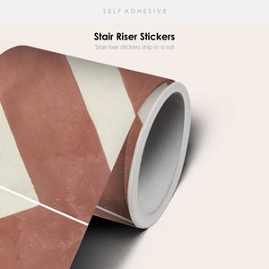 Stair Riser Stickers - Removable Stair Riser Tile Decals - Salon Red ...