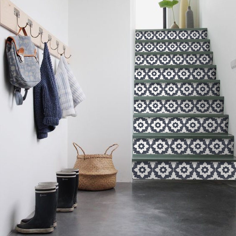 Stair Riser Stickers - Removable Stair Riser Tile Decals - Campagne ...
