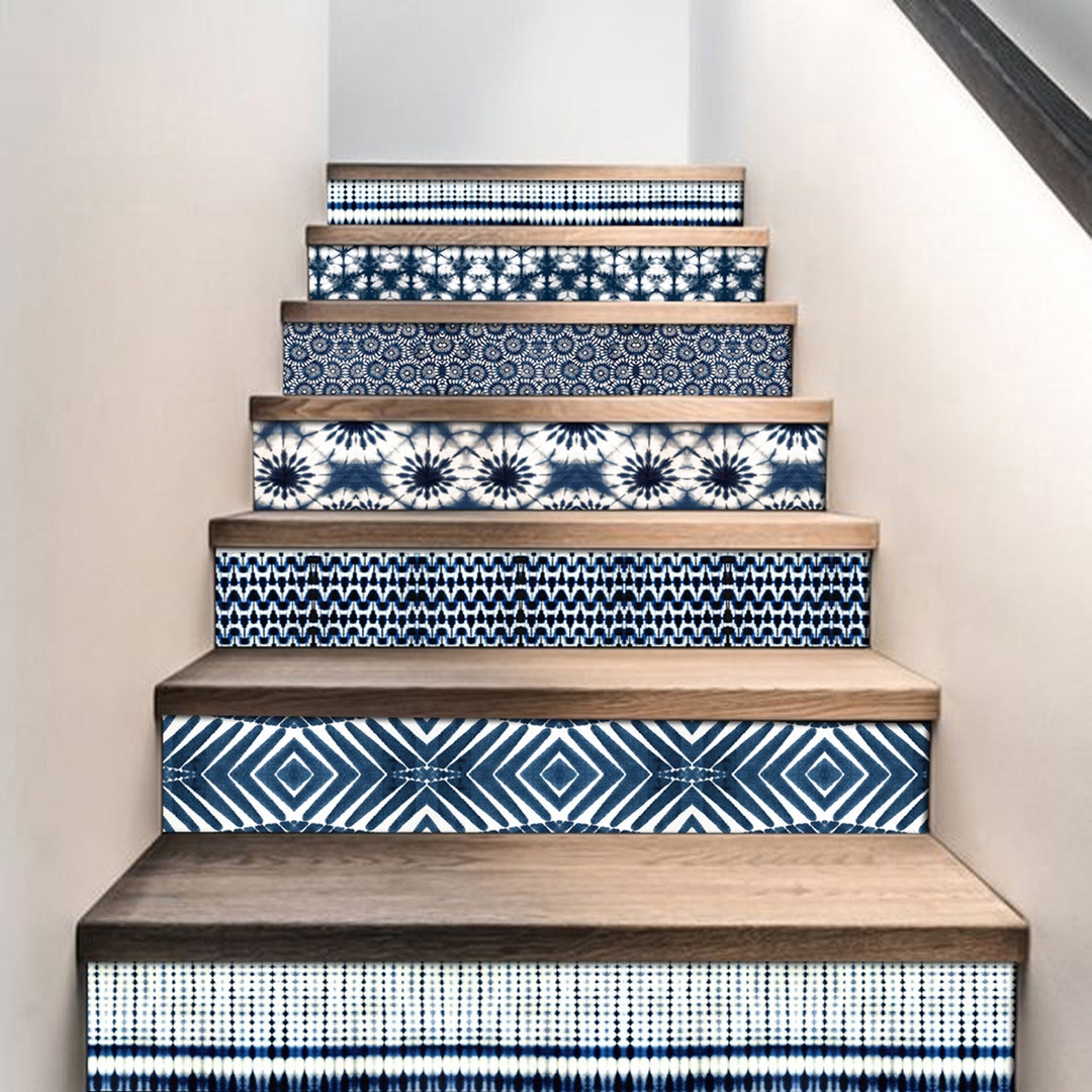 Quadrostyle Stair Riser Stickers - Removable Stair Riser Vinyl Decals ...