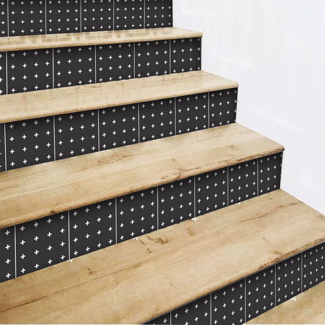 Stair Riser Stickers Removable Stair Riser Tile Decals Mini Cross Pack ...