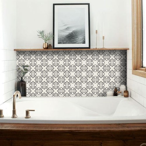 Kitchen and Bathroom Splashback Removable Vinyl Wallpaper - Etsy