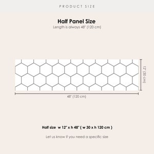 Quadrostyle White Hexagon Tile | Vinyl Floor Tile Sticker Panel, Peel ...