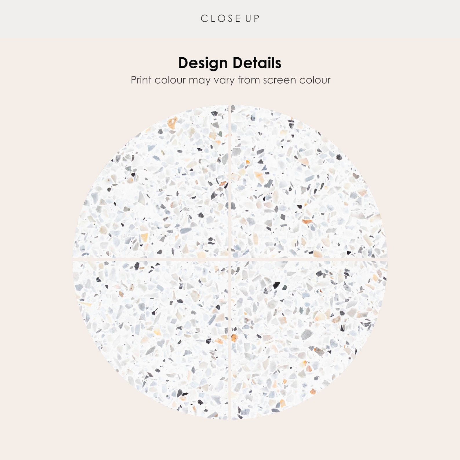 Quadrostyle Beige Speckled Terrazzo Tile Stickers - Removable ...