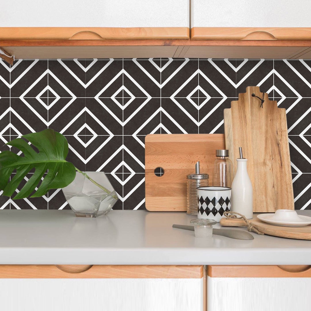 Quadrostyle Tile Stickers - Tiles for Kitchen/bathroom Back Splash ...