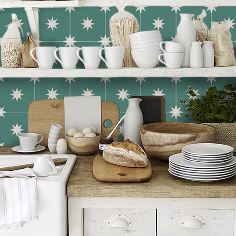 Tile Decals - Tiles for Kitchen/bathroom Back Splash - Floor Decals ...