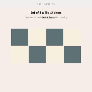 Quadrostyle Checkerboard in off White and Blue Grey Vinyl Floor ...