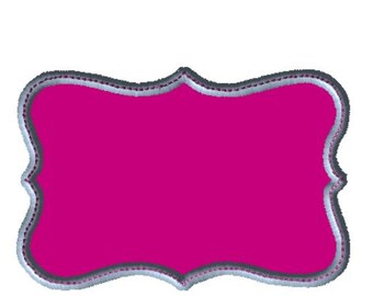 Vintage Funky Patch Frame 2 Applique Machine Embroidery Design - Etsy