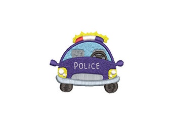 Police Car Embroidery Design Instant Download - Etsy