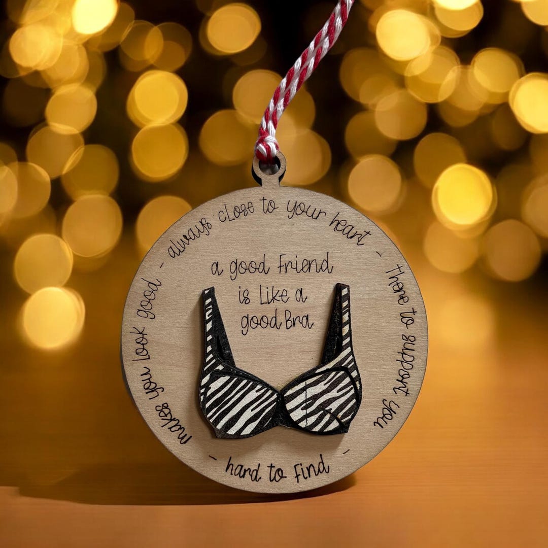 A Good Friend is Like a Good Bra Ornament. - Etsy