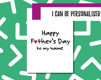 Fathers Day Greeting Card Dad Daddy Grandad Grandpa - Etsy