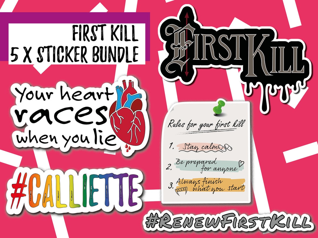 First Kill Sticker Bundle First Kill Netflix Calliette First Kill ...