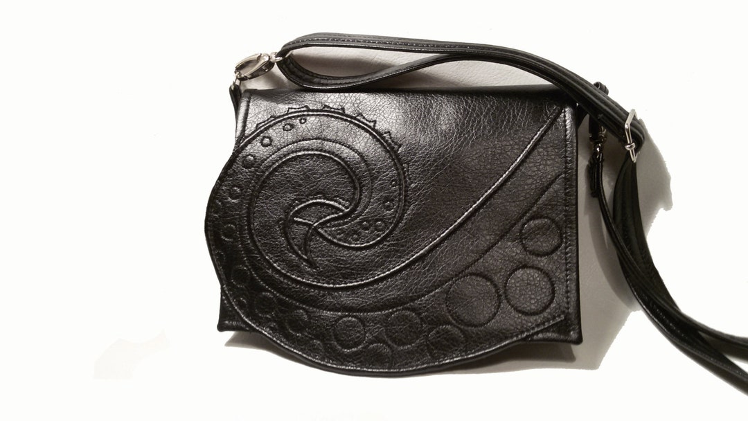 Tentacle Purse Black Faux Leather Octopus Bag Black Octopus - Etsy
