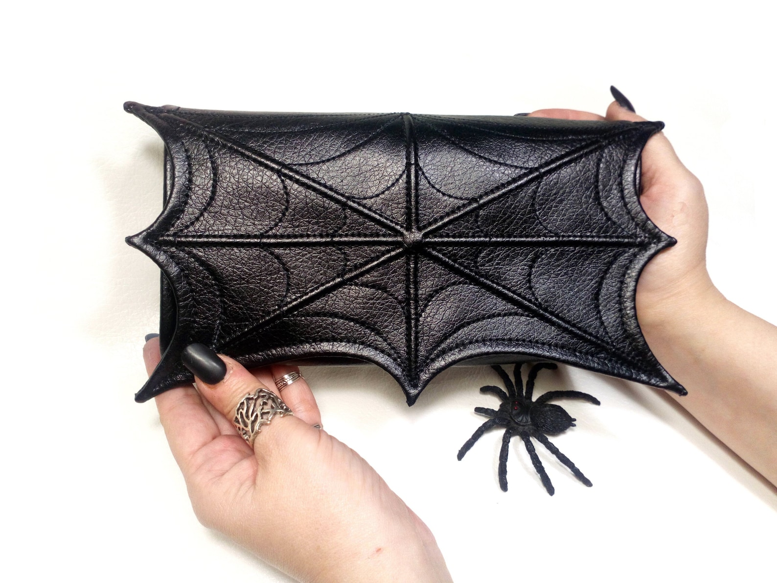 Spider Web Wallet Clutch Necessary Clutch Wallet Goth | Etsy