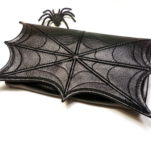 Spider Web Wallet Clutch, Necessary Clutch Wallet, Goth Accordion ...