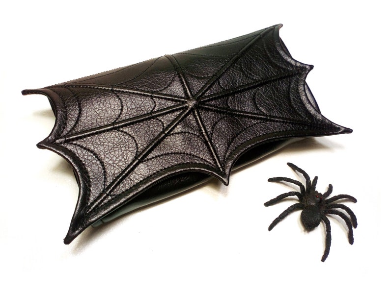 Spider web wallet clutch Necessary clutch wallet Goth | Etsy