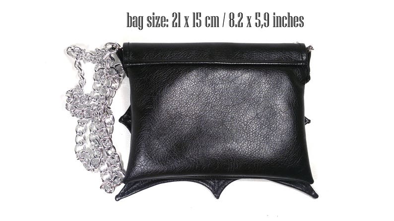 Spider Web Bag Chain Strap Bag Black Bag Faux Leather - Etsy