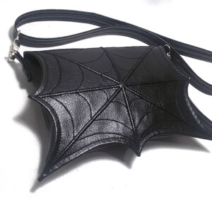 Spider Web Bag, Chain Strap Bag, Black Bag, Faux Leather, Spider Bag ...