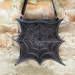 Black Faux Leather Spider Web Bag Black Leatherette Spider - Etsy