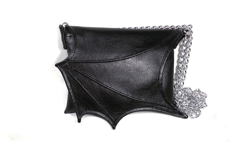 Black Bat Wing Bag Small Crossbody Bag Black Purse Vegan - Etsy