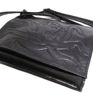 Octopus Tentacle, Black Octopus Bag, Tentacle Bag, Faux Leather ...
