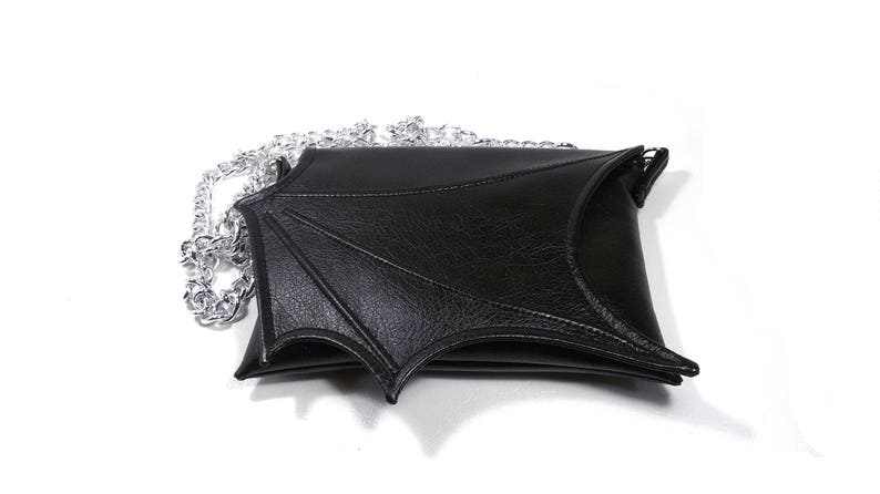 Black Bat Wing Bag Small Crossbody Bag Black Purse Vegan - Etsy