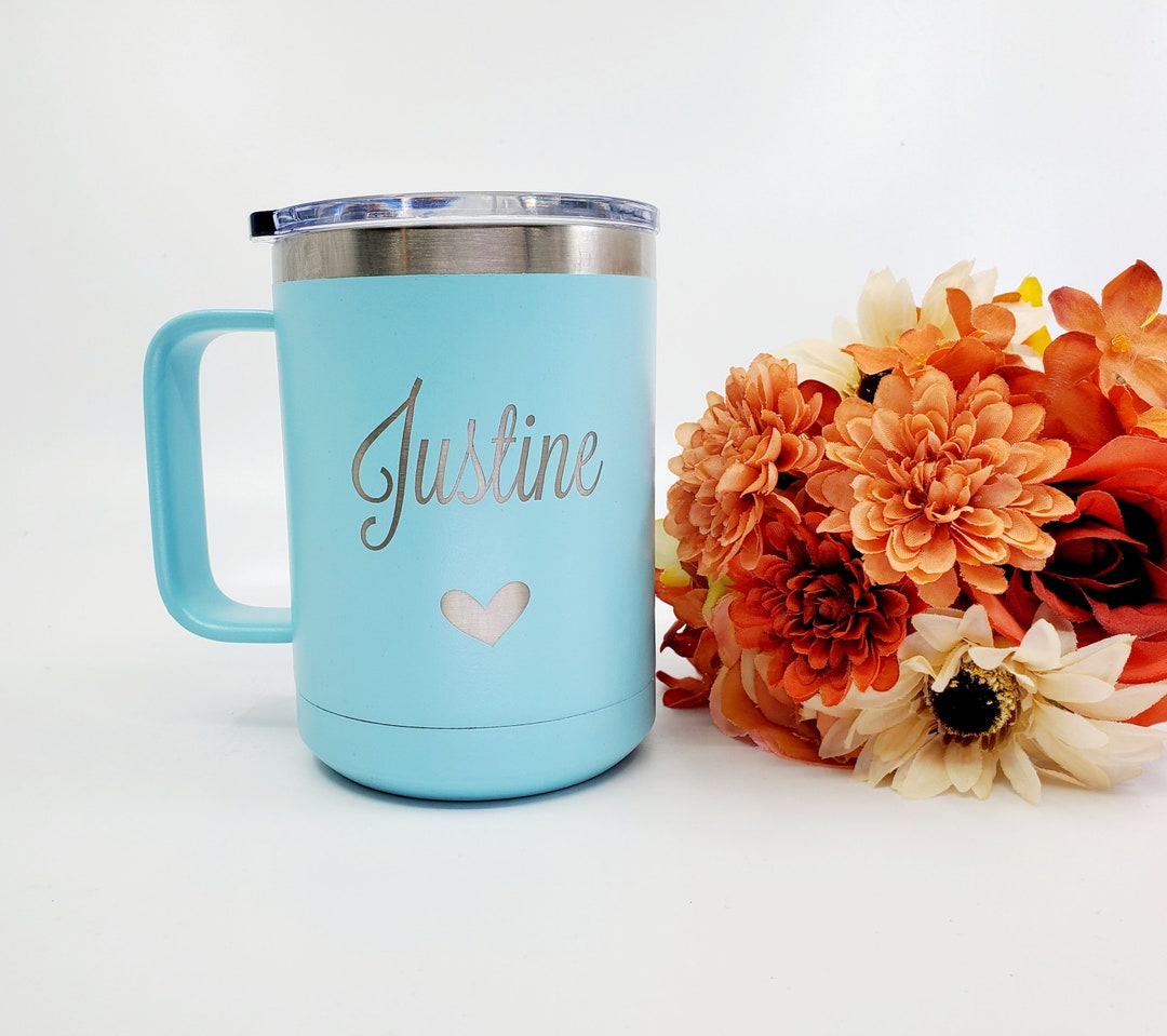 Personalized Insulated Coffee Mug: Laser Engraved Travel Cup - Etsy