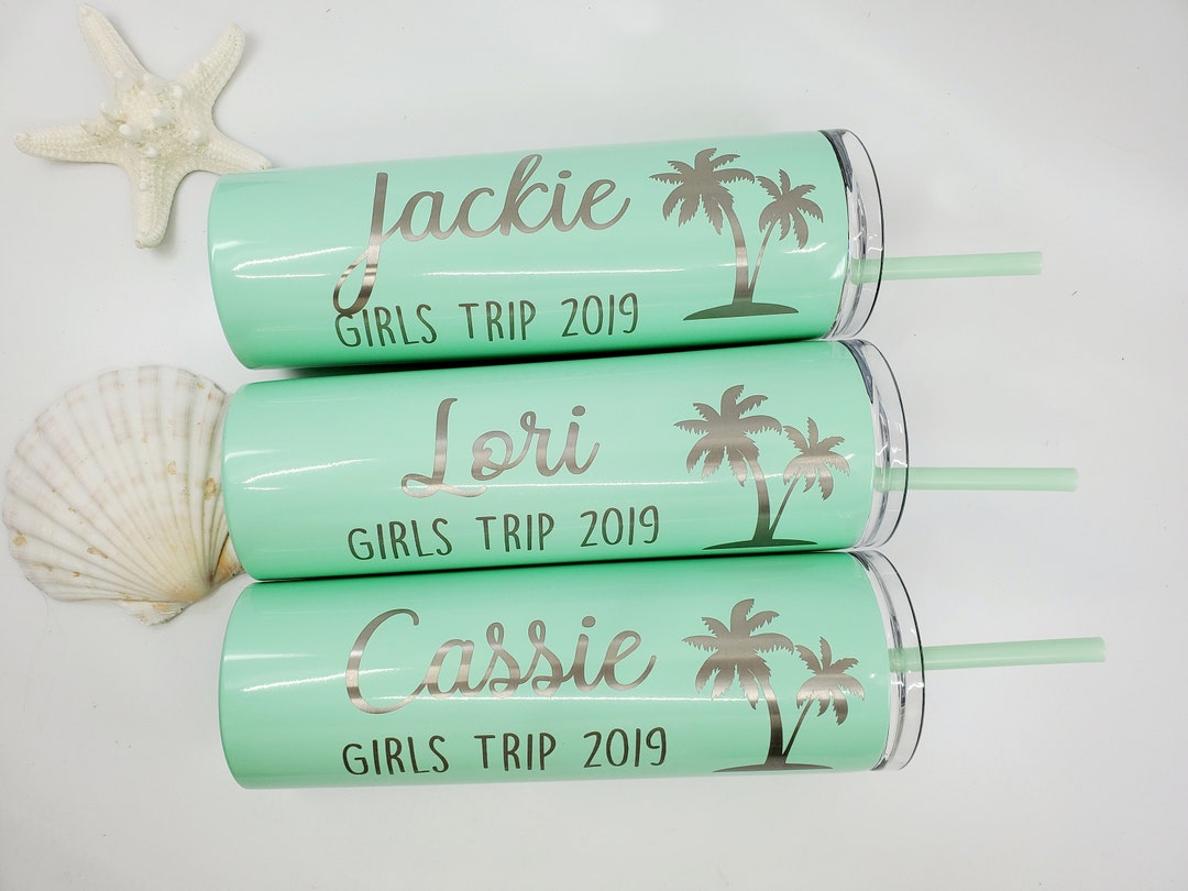 Girls Trip Tumblers, Personalized Tumblers, Bachelorette Party Favors ...